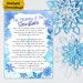 The Meaning of the Snowflake, Religious Gift, Printable Holiday Card ...