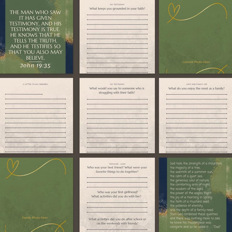 Dad Please Tell Me Your Story: Keepsake Journal With Questions, Gift ...