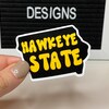 Iowa Hawkeyes Officially Licensed Vinyl Sticker With Choice of Backing ...