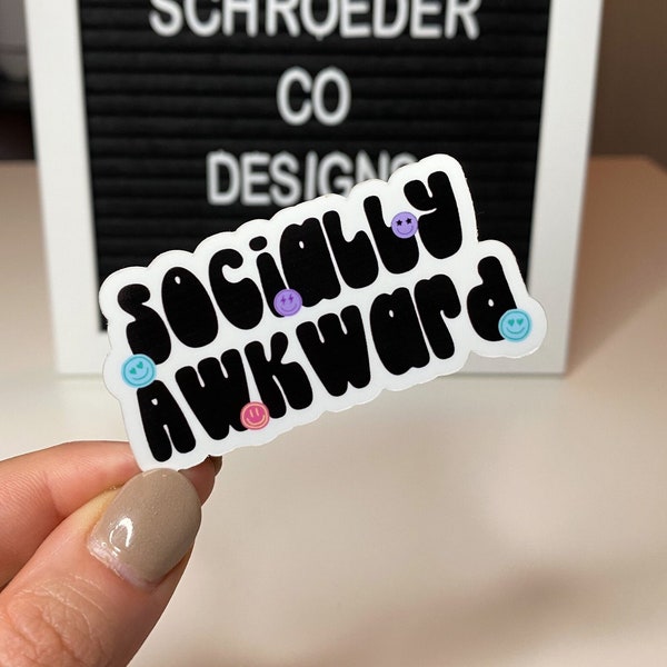 Awkward Sticker - Etsy