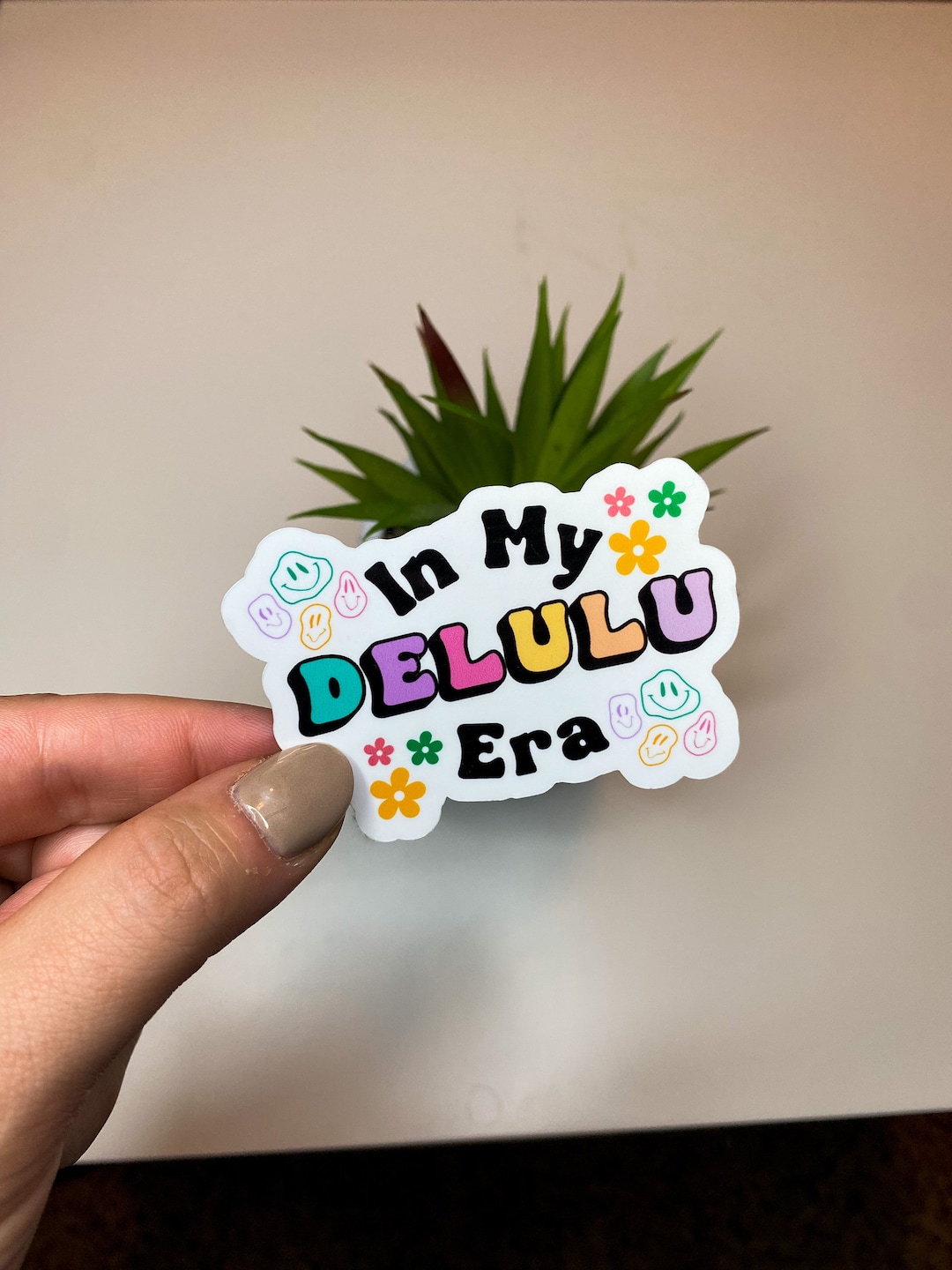 In My Delulu Era Sticker Trending Sticker Delusional - Etsy