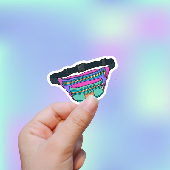 90s Stickers Fanny Pack Sticker Laminate Glossy | Etsy