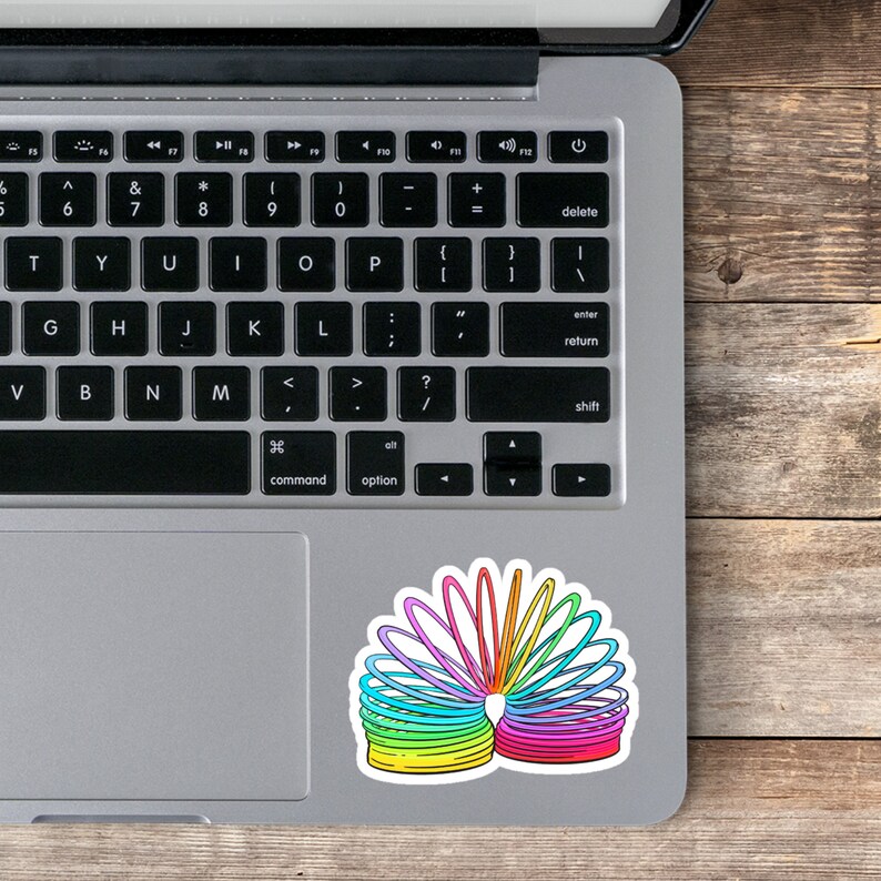 90s Stickers Slinky Sticker Laminate Glossy Weatherproof - Etsy