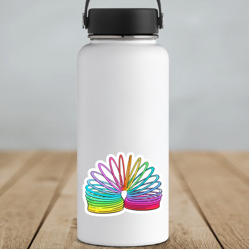 90s Stickers Slinky Sticker Laminate Glossy Weatherproof - Etsy