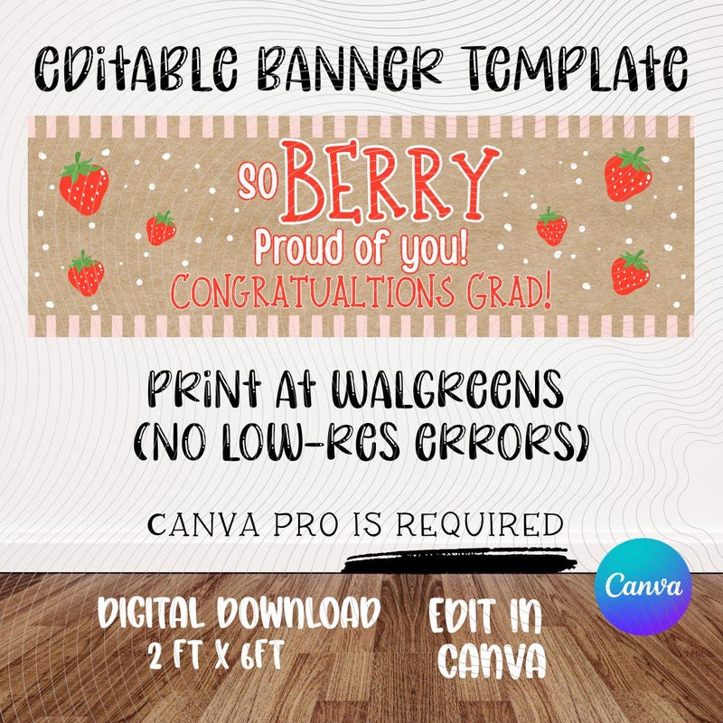 Strawberry Grad Sign - Etsy