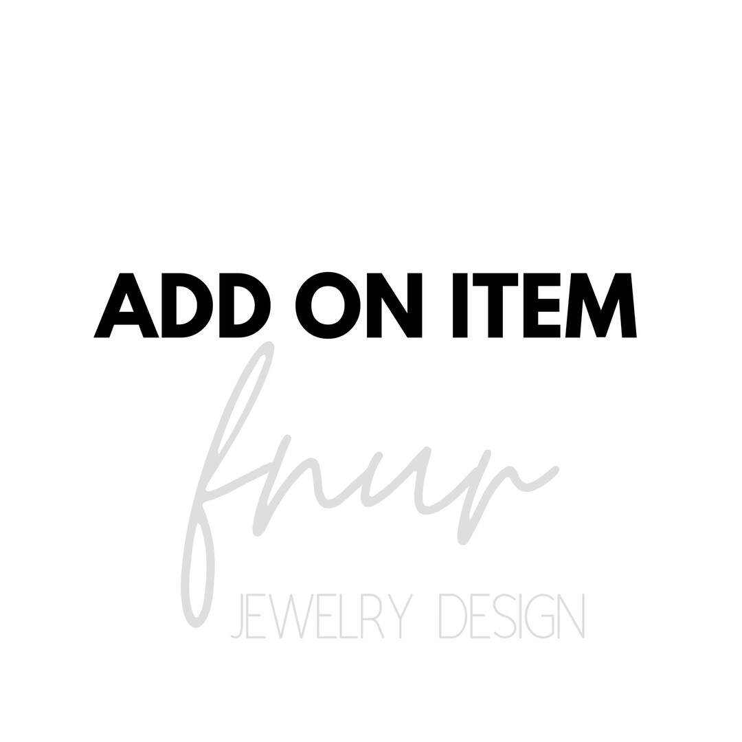 Add on Item - Etsy
