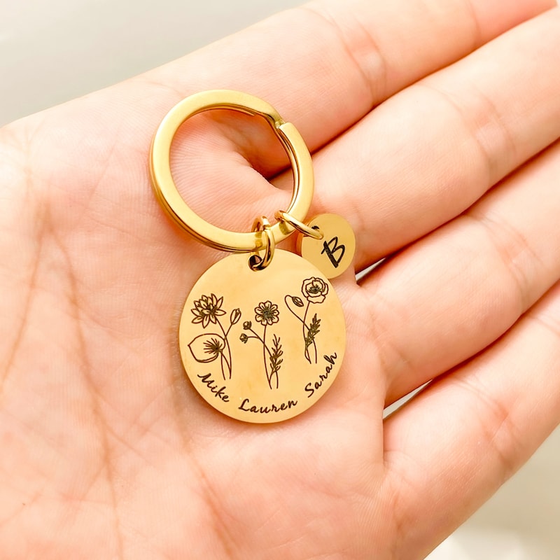 Flower Keychain - Etsy