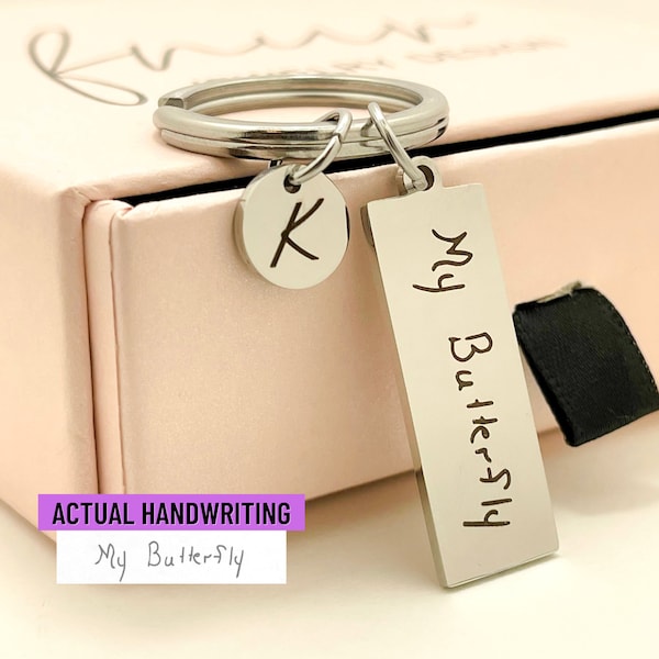 Handwriting Keychain - Etsy