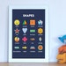 Geometric Shapes Printable Poster, Educational Montessori Wall Art for ...