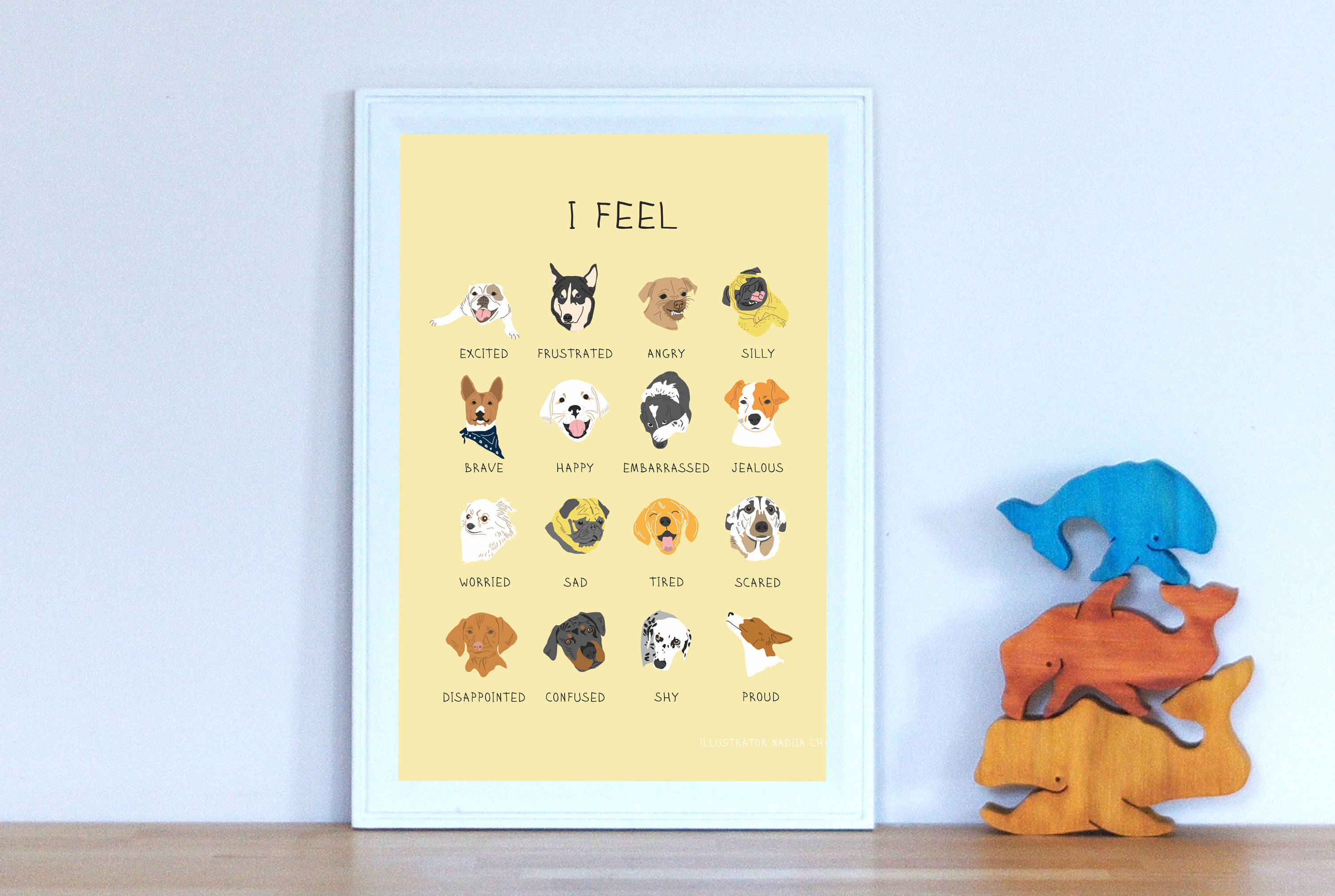 I Feel Dogs Poster, Feelings and Emotions Chart, Feelings List ...