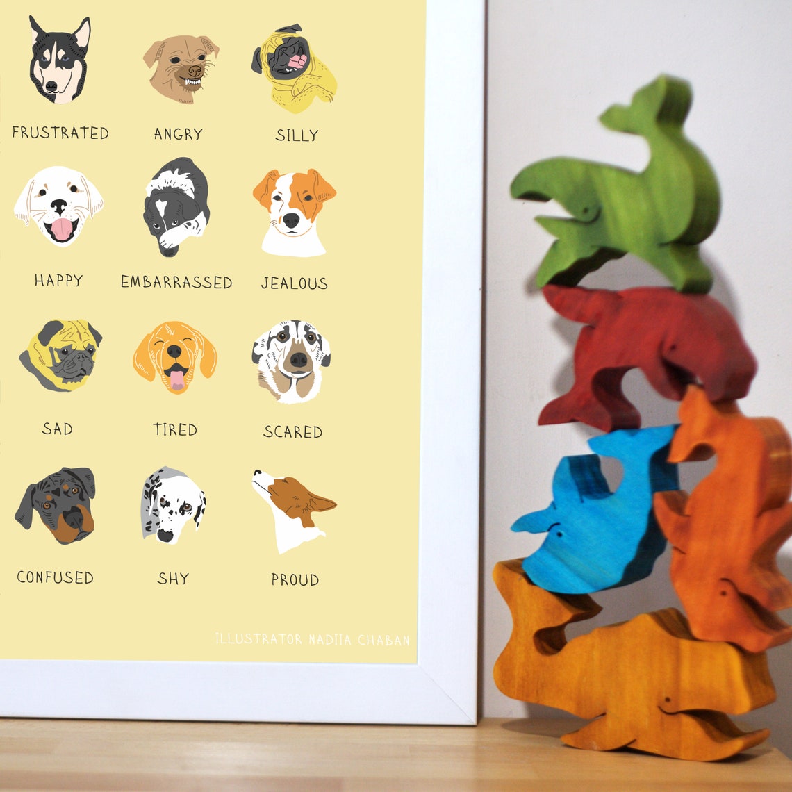 I Feel Dogs Poster, Feelings and Emotions Chart, Feelings List ...