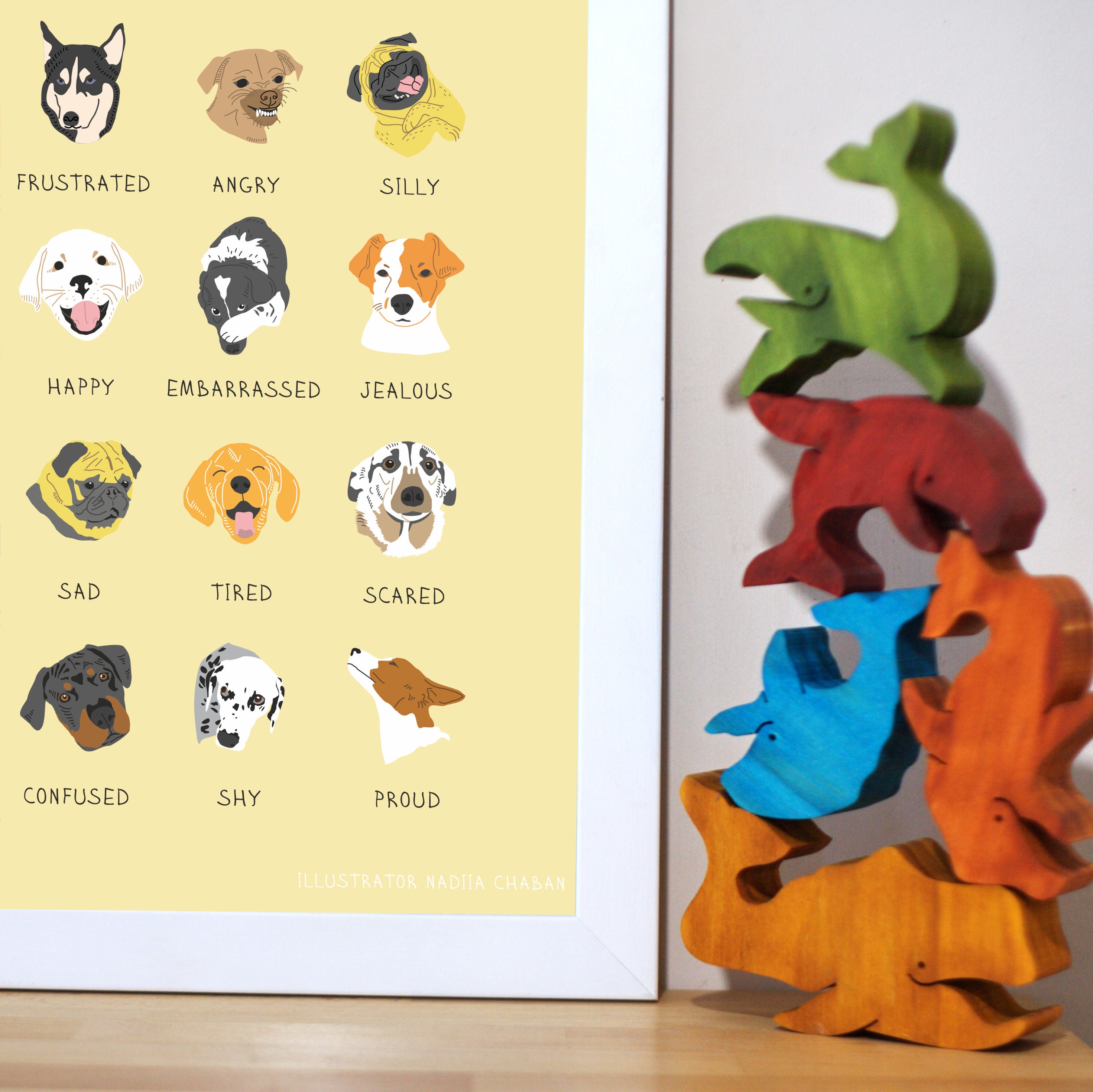 I Feel Dogs Poster, Feelings and Emotions Chart, Feelings List ...