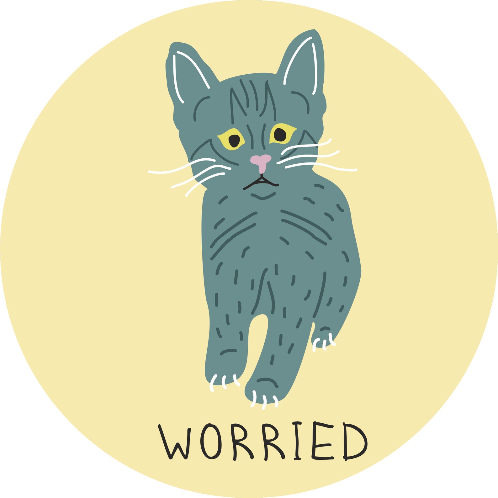 I Feel Cats Poster Feelings and Emotions Chart Feelings | Etsy