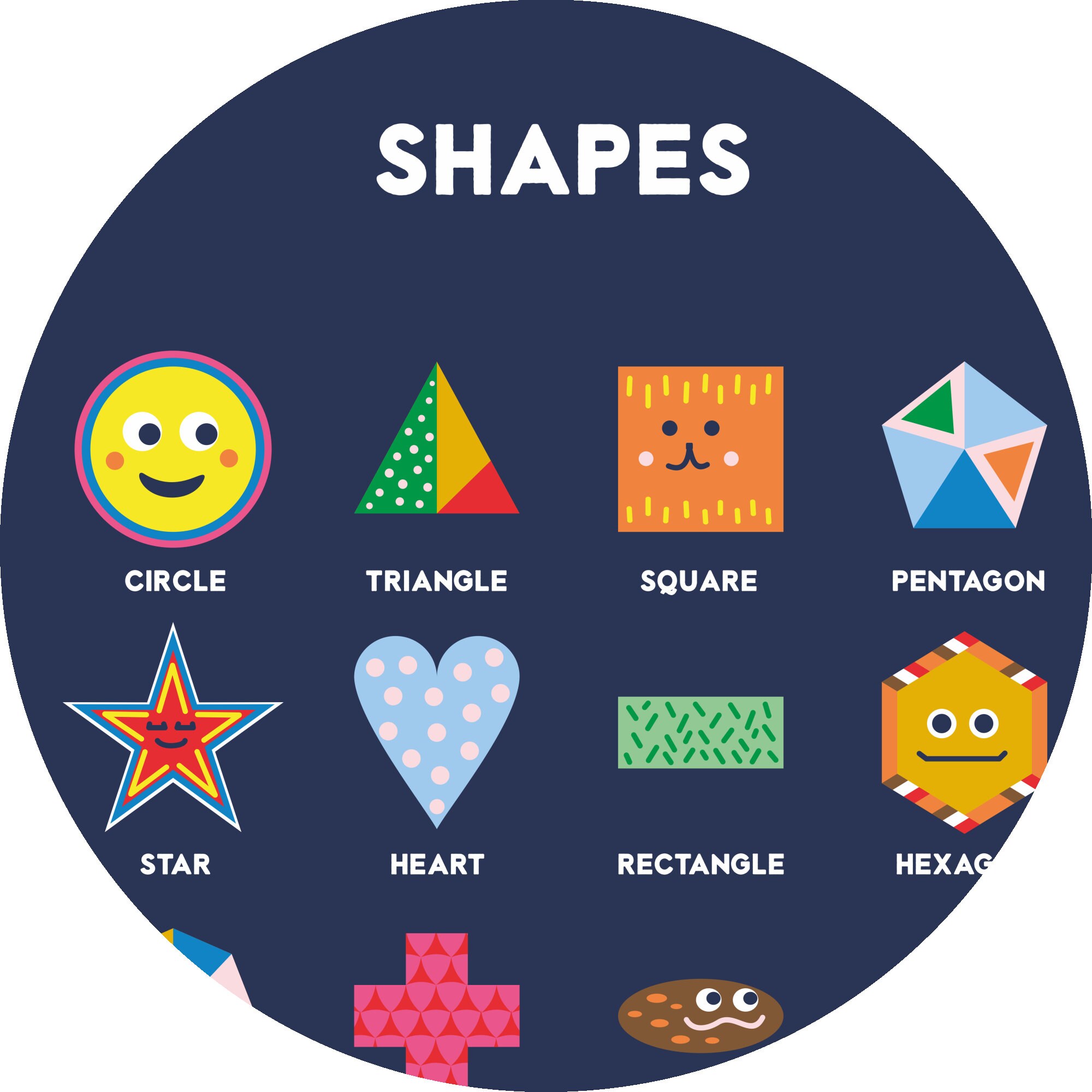 Geometric Shapes Printable Poster, Educational Montessori Wall Art for ...