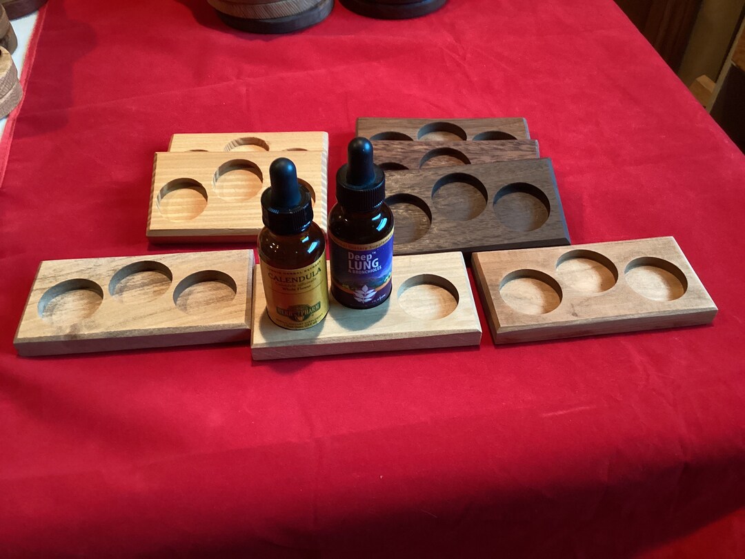 Essential Oil Holder - 3 Bottle - Etsy