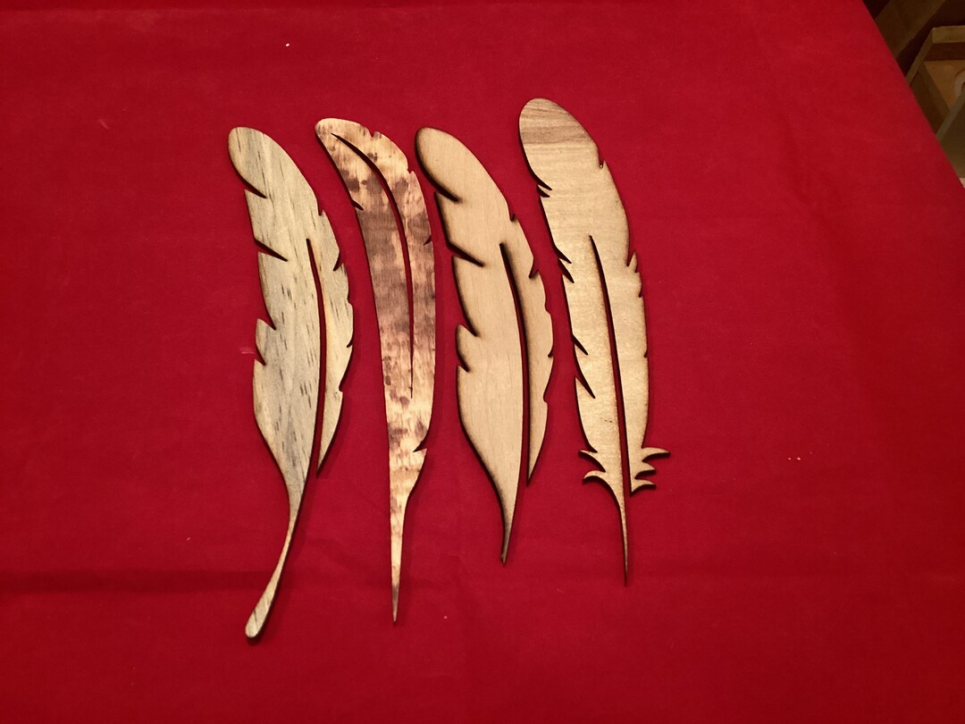 Wooden Feathers - Etsy