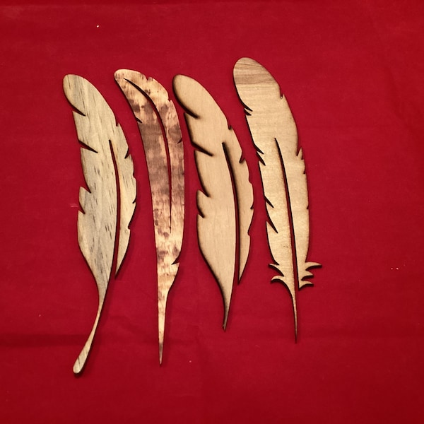 Wooden Feather - Etsy