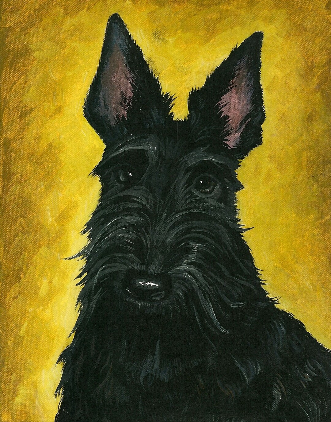11x14 Alpha Scot RYTA Scottish Terrier Scottie Dog Pet Portrait ...