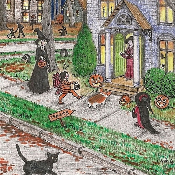 Folk Art Halloween - Etsy
