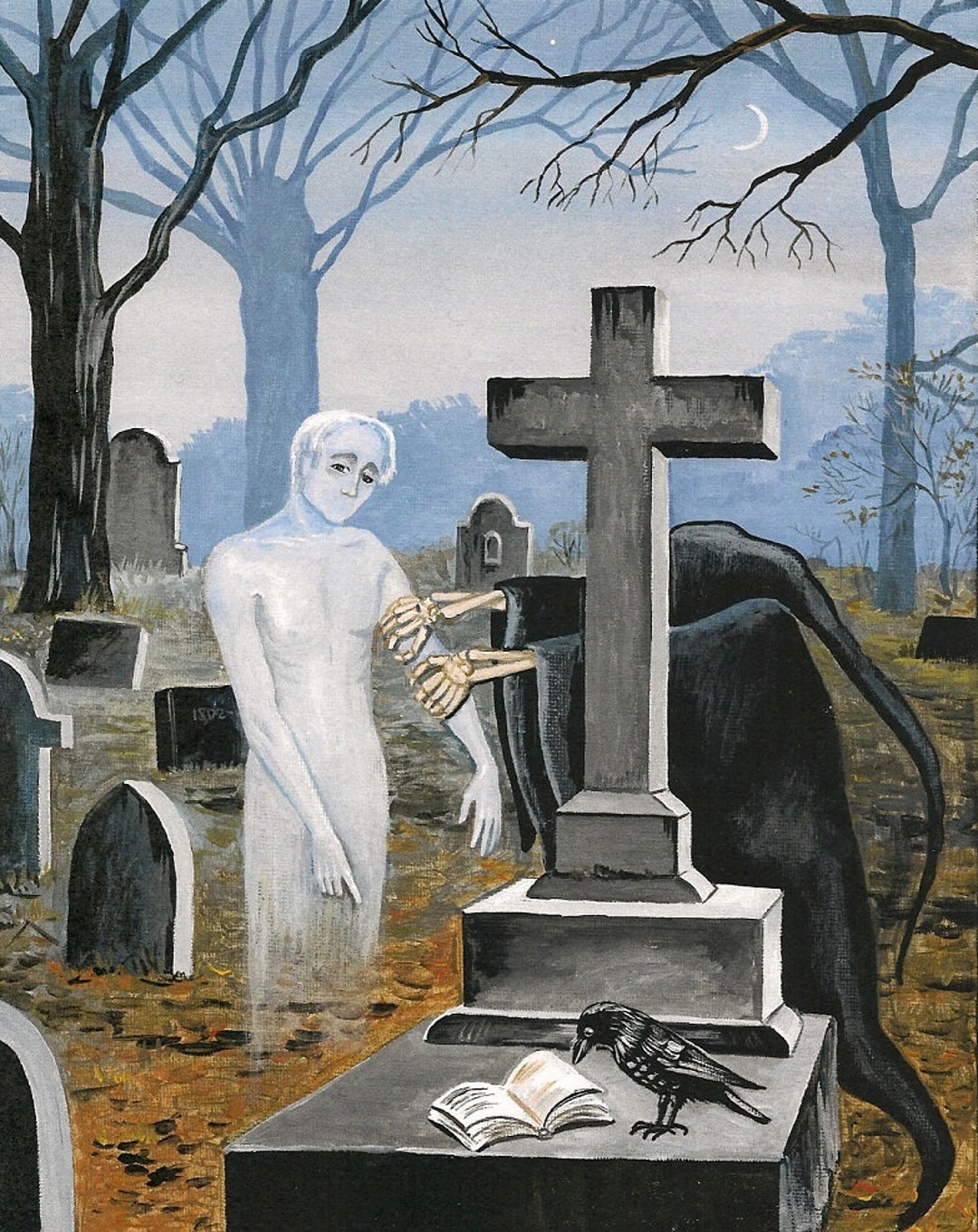 5x7 the Diary RYTA Cemetery Halloween Spirit Entity Grim Reaper ...