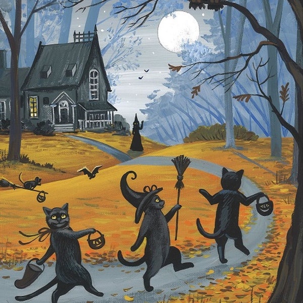 Folk Art Halloween - Etsy