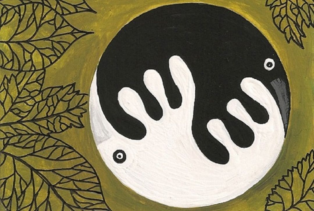 4x6 Yin Yang RYTA Chinese Symbol Raven Crow Ancient Chinese Philosophy ...