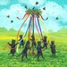 4x4 Maypole Dance RYTA May Pole Black Cat Celtic Pagan Celebration ...
