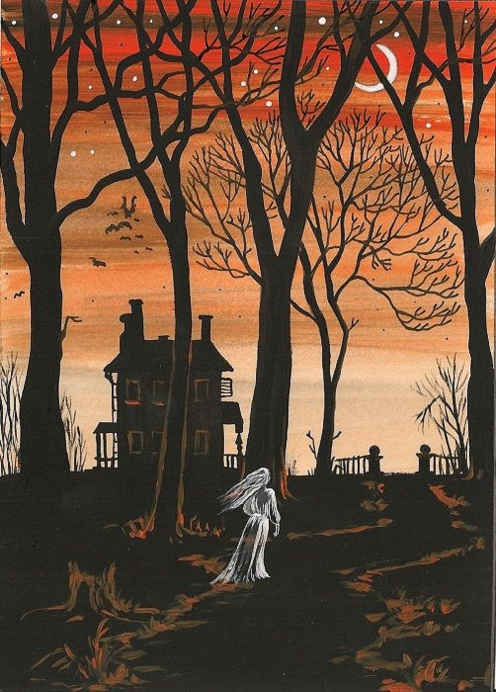 5x7 Lost Soul RYTA Halloween Haunted Horror House Ghost Spirit ...