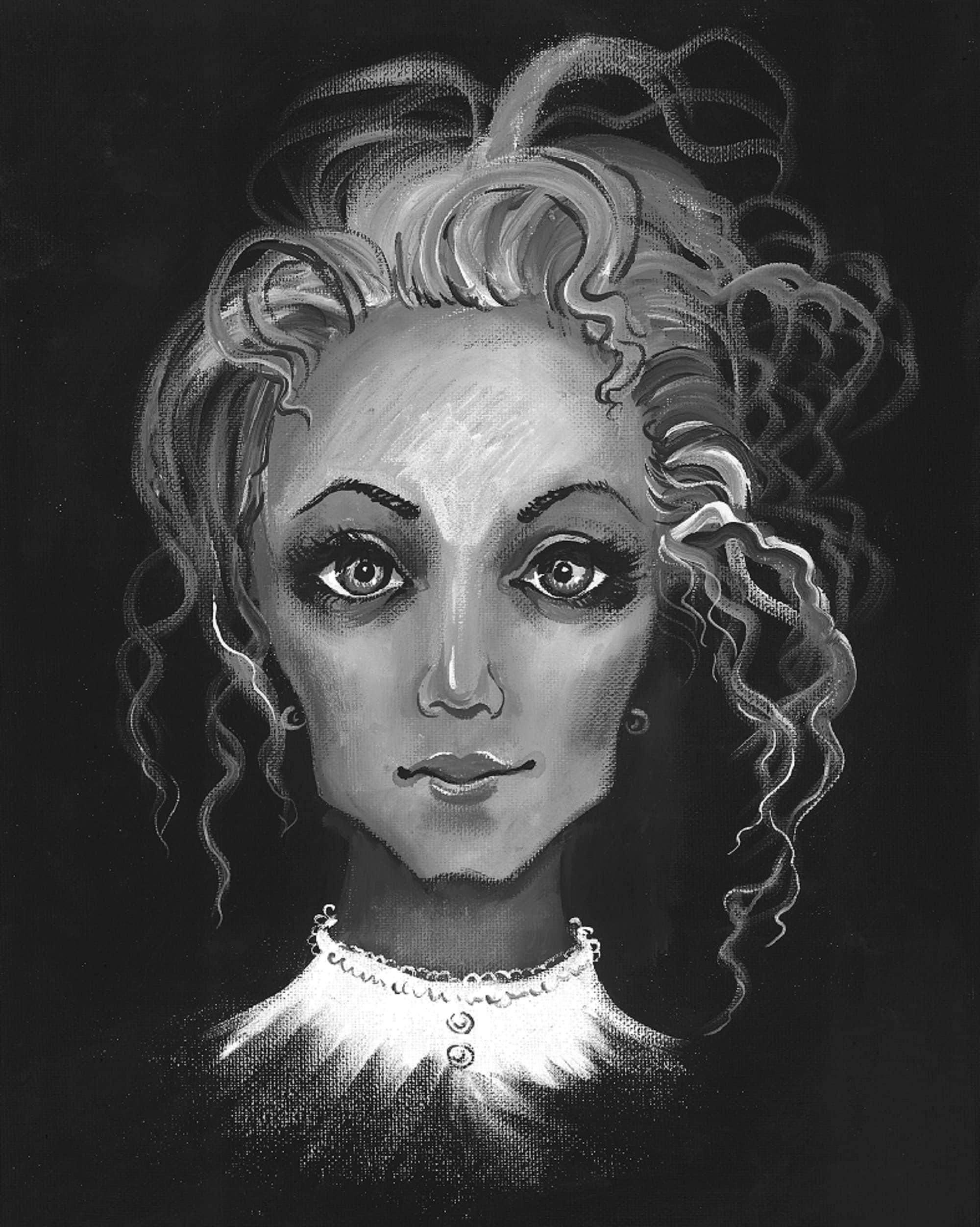 5x7 White Lady RYTA Halloween Ghost Spirit Entity Autumn Occult ...