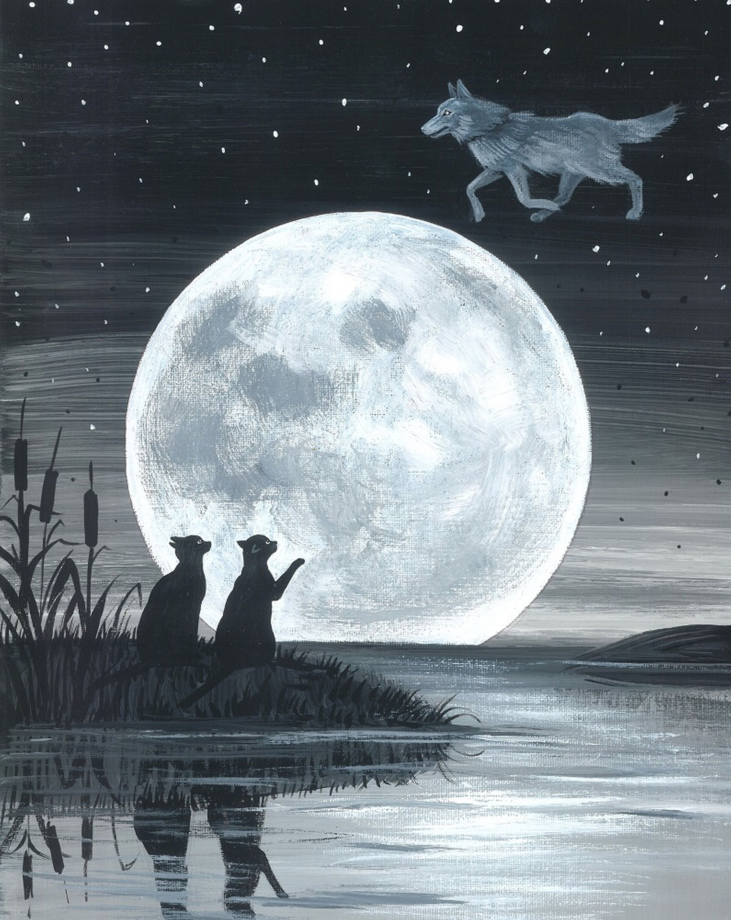Celtic Wolf And Moon Designs