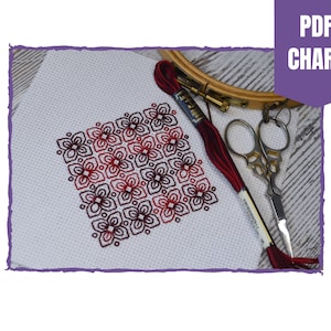 Blackwork Ornament Embroidery Pattern/blackwork Chart/instant Pdf Download/embroidery Pattern - Etsy