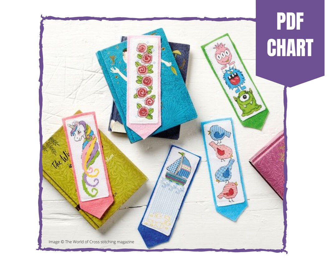 Cross Stitch Bookmark Charts/cross Stitch Pattern/instant Pdf Download ...