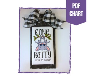 PDF Gone Batty Cross Stitch Pattern - Etsy