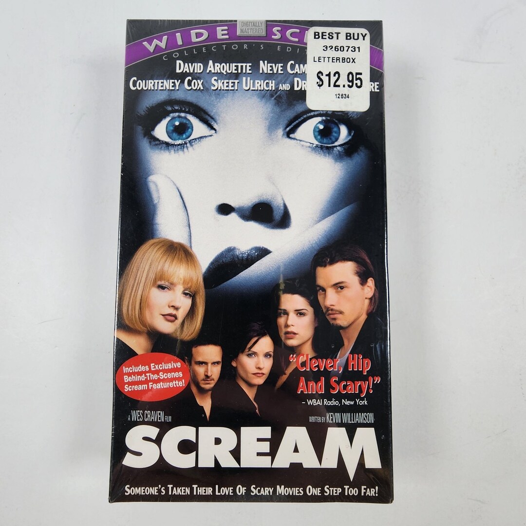Scream VHS 1997 Movie WIDESCREEN New Factory Sealed Wes - Etsy