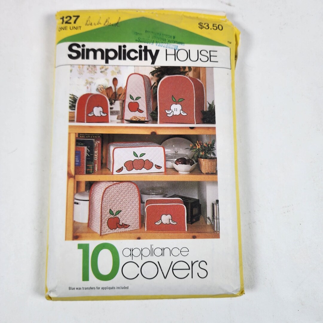 Simplicity Home 127 Sewing Pattern APPLES Appliance Covers Kitchen ...