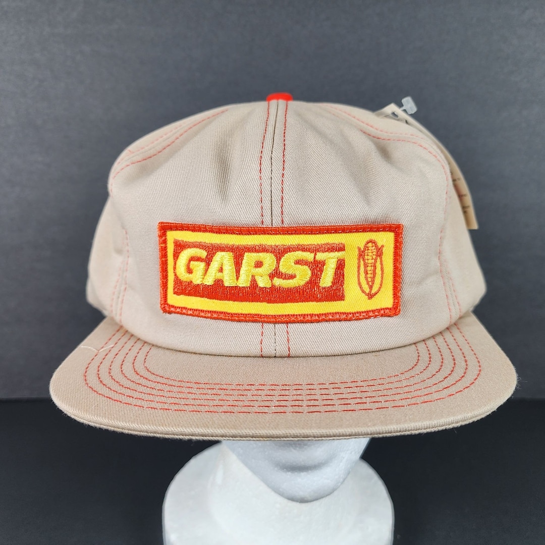 NWT Vintage Garst Seed Patch Logo Winter Ear Flap Cap Hat K-brand Made ...