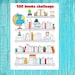 100 Books Challenge - Printable Reading Log - Book Tracker - Coloring ...