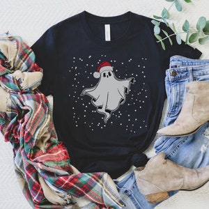 Christmas Ghost Shirt, Goth Christmas Shirt, Spooky Christmas Shirt ...