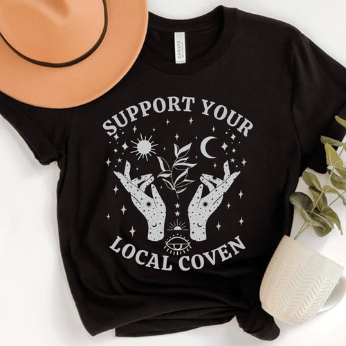 Support Your Local Coven Keychain Basic Witch Halloween - Etsy