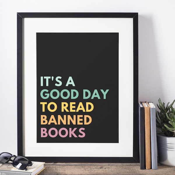 Bookish Read Poster - Etsy
