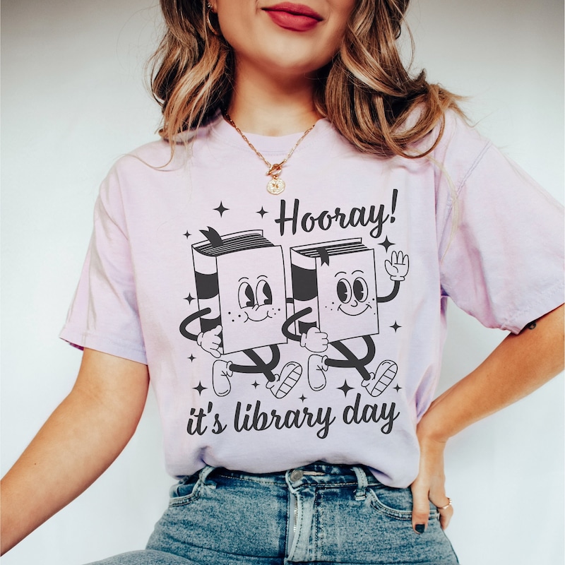 Library Shirt - Etsy