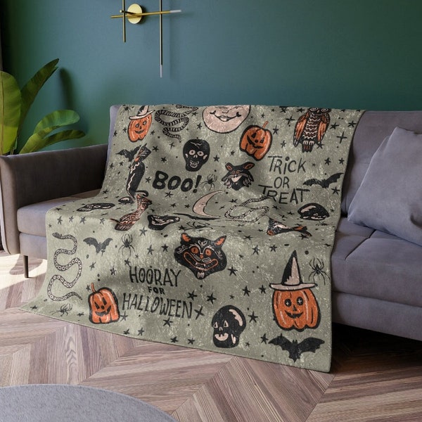 Halloween Blanket - Etsy