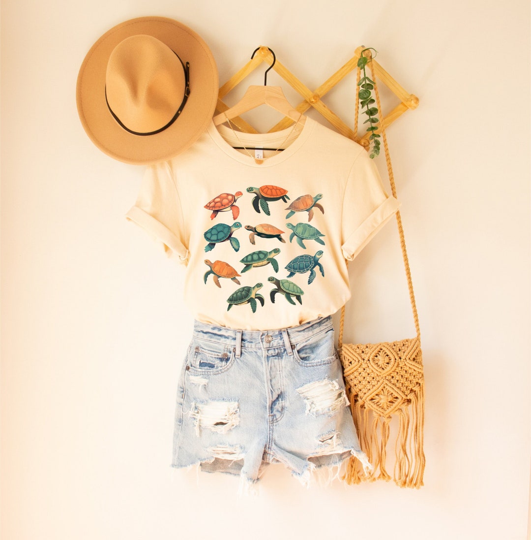 Sea Turtles Shirt, Coconut Girl Clothes, Marine Biology Gift, Ocean ...