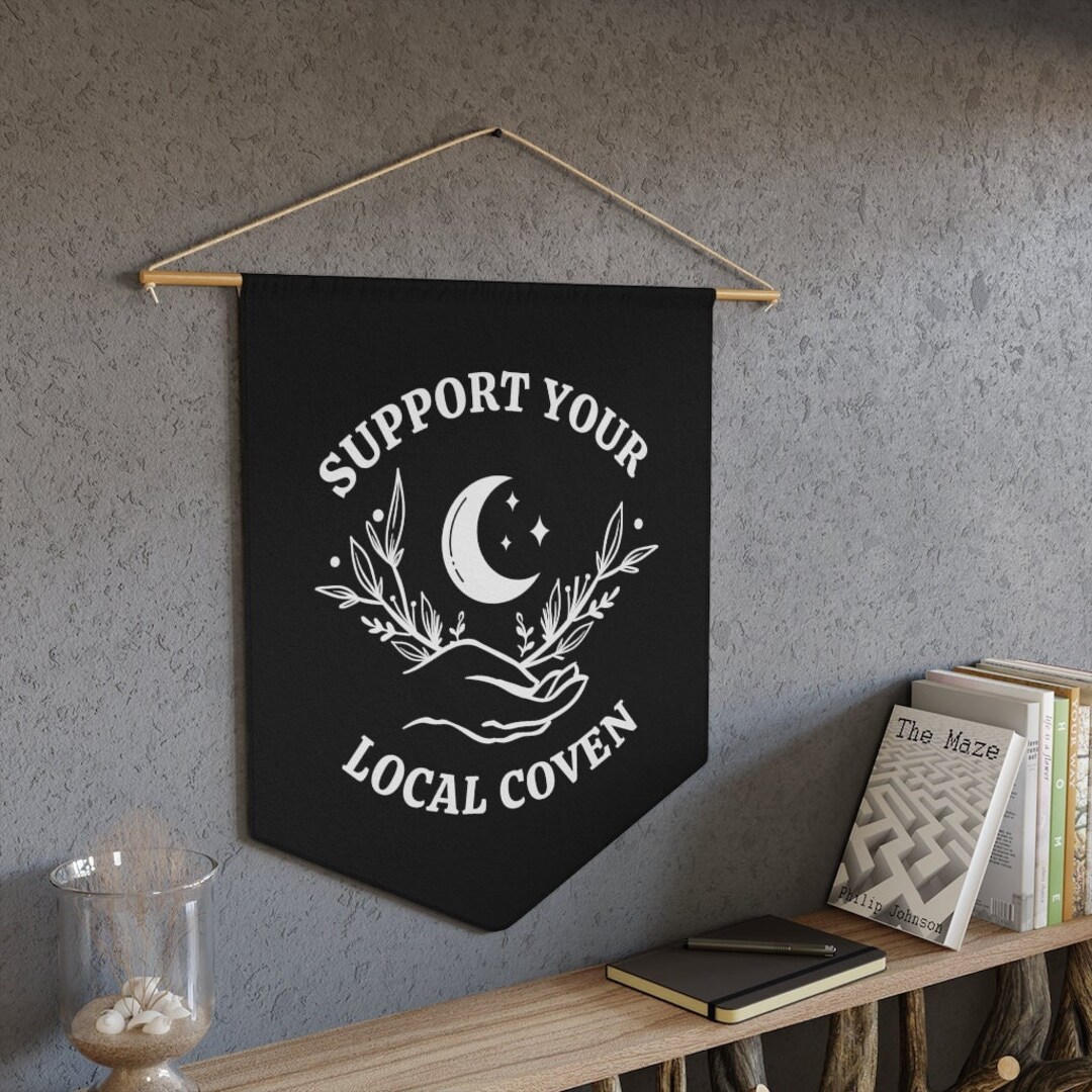 Support Your Local Coven, Witch Wall Hanging, Dark Aesthetic Decor ...
