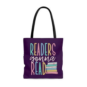 Readers Gonna Read, Book Tote Bag, Library Book Bag, Reading Tote ...