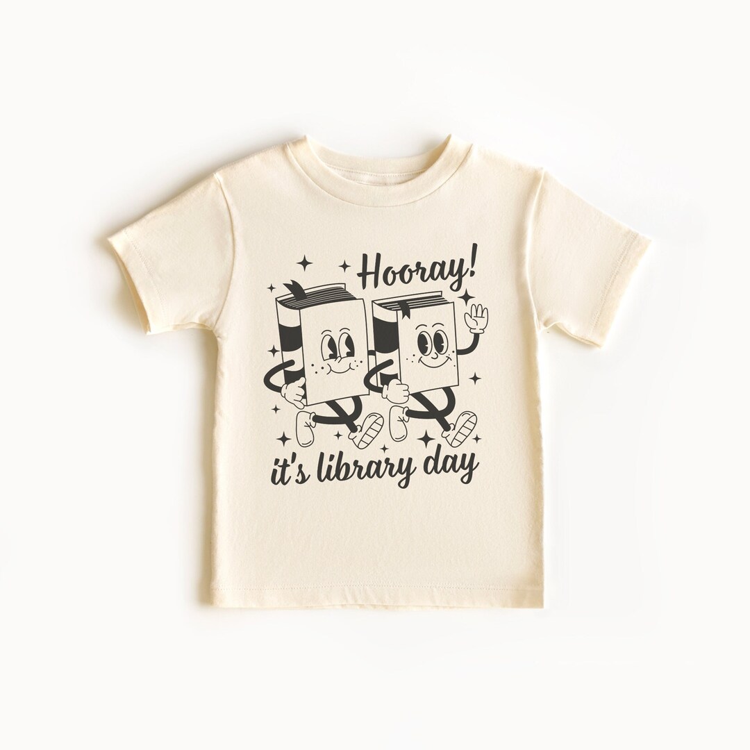 Hooray It's Library Day Shirt, Library Shirt, Kids Reading Shirt, Youth ...