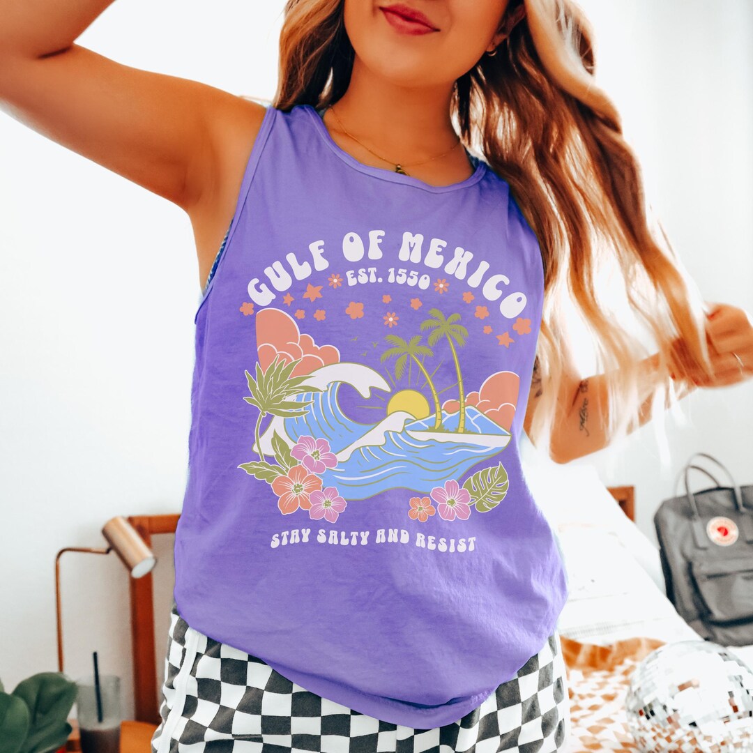 Gulf of Mexico Tank Top, Comfort Colors® Tank Top, Anti-fascist Tank ...