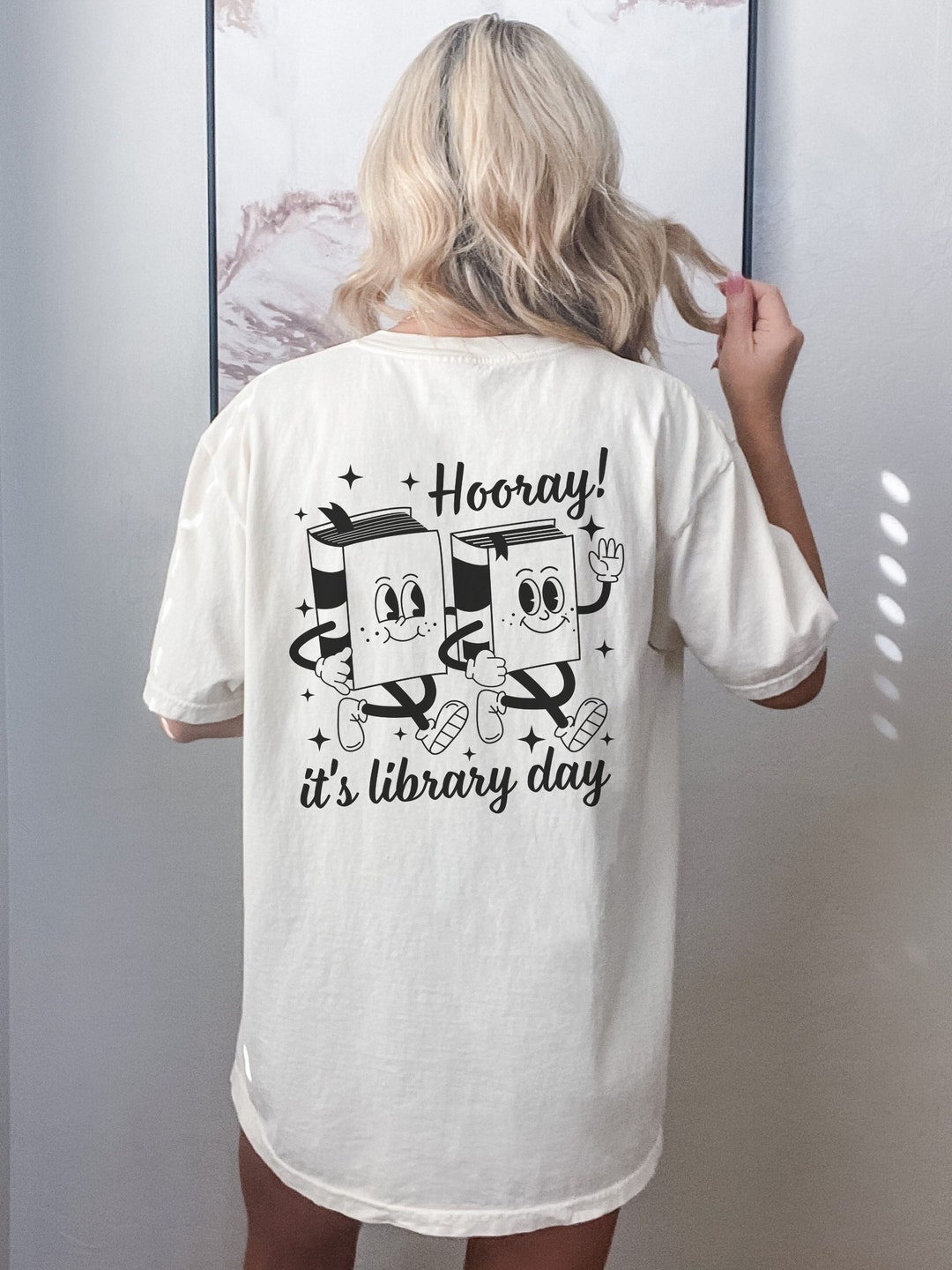 Comfort Colors® Shirt, Hooray It's Library Day Shirt, Comfort Colors ...