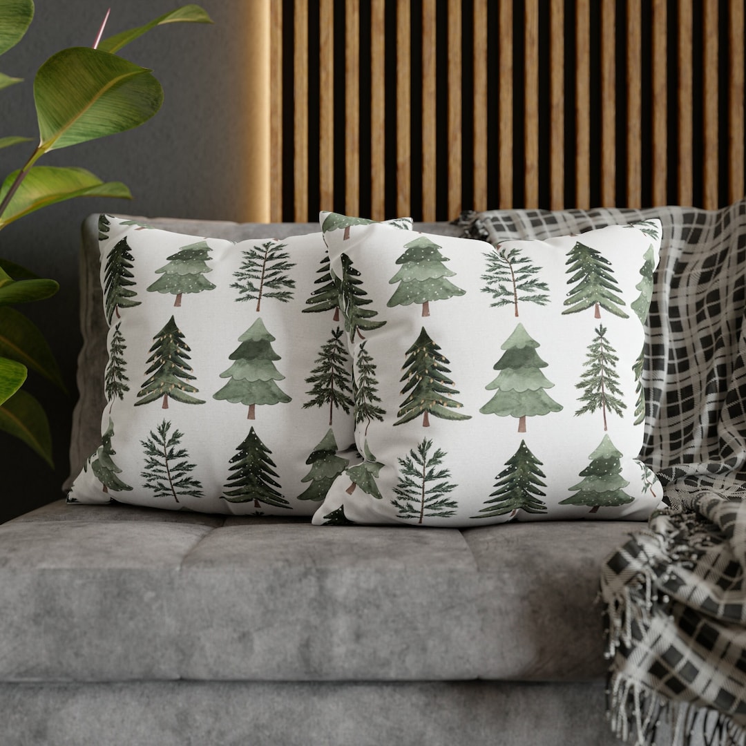 Christmas Trees Pillow, Christmas Pillow, Winter Decor for Home, Pine ...