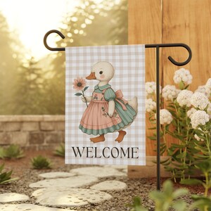 Goose Garden Flag, Geese Garden Flag, Spring Garden Flags, Cottagecore ...